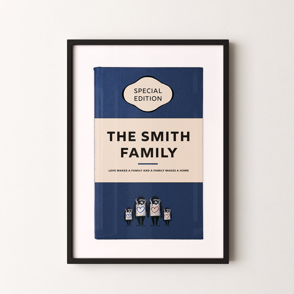 Personalised Book Cover Art Print (Classic Family Edition) New this ...