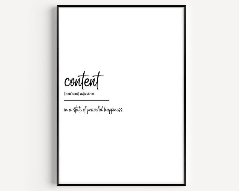 Content Definition Print - Magic Posters