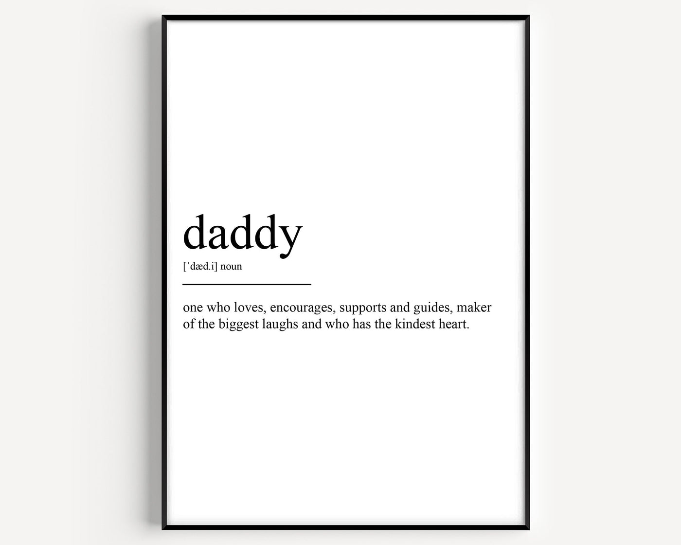 Daddy Definition Print - Magic Posters