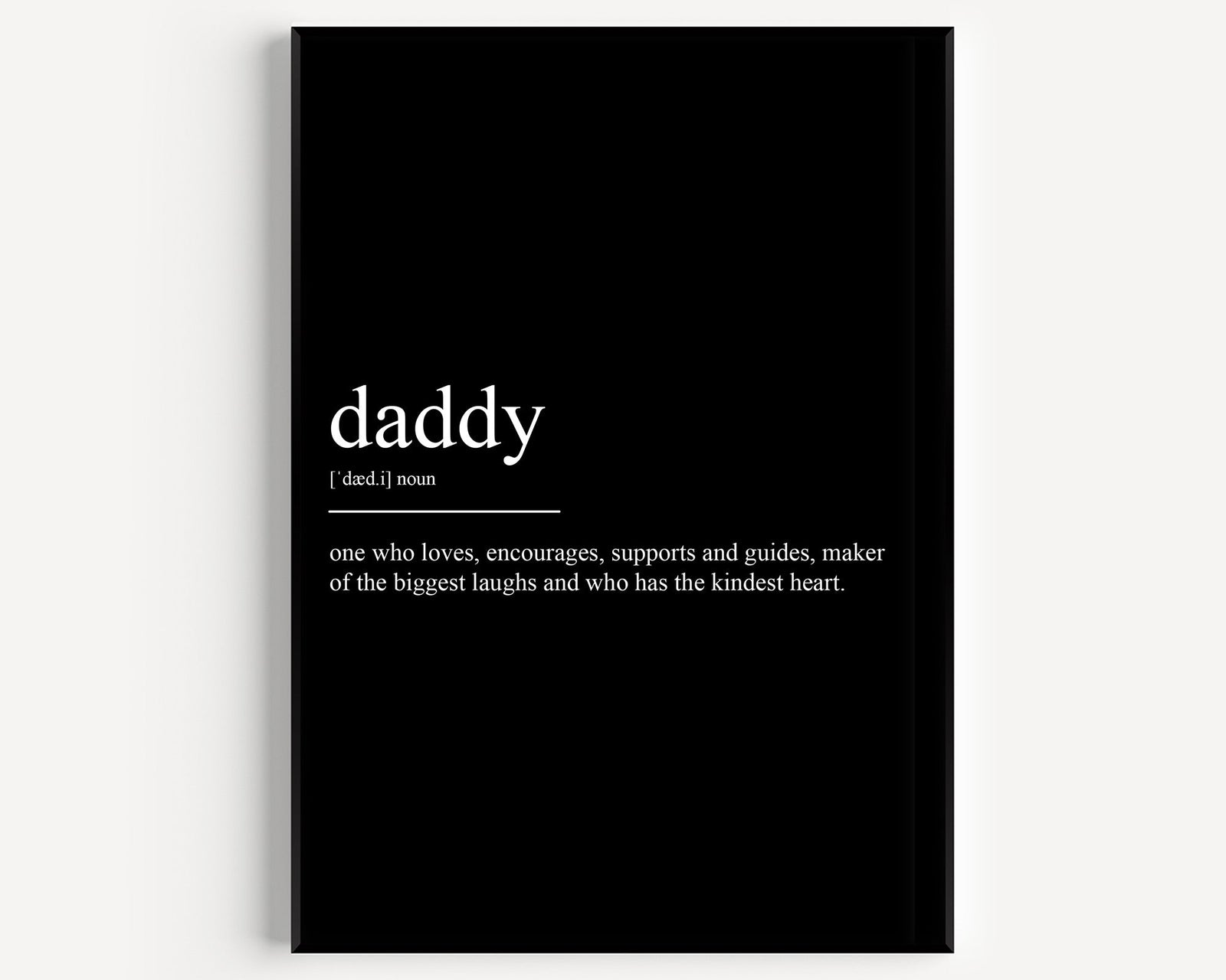 Daddy Definition Print - Magic Posters