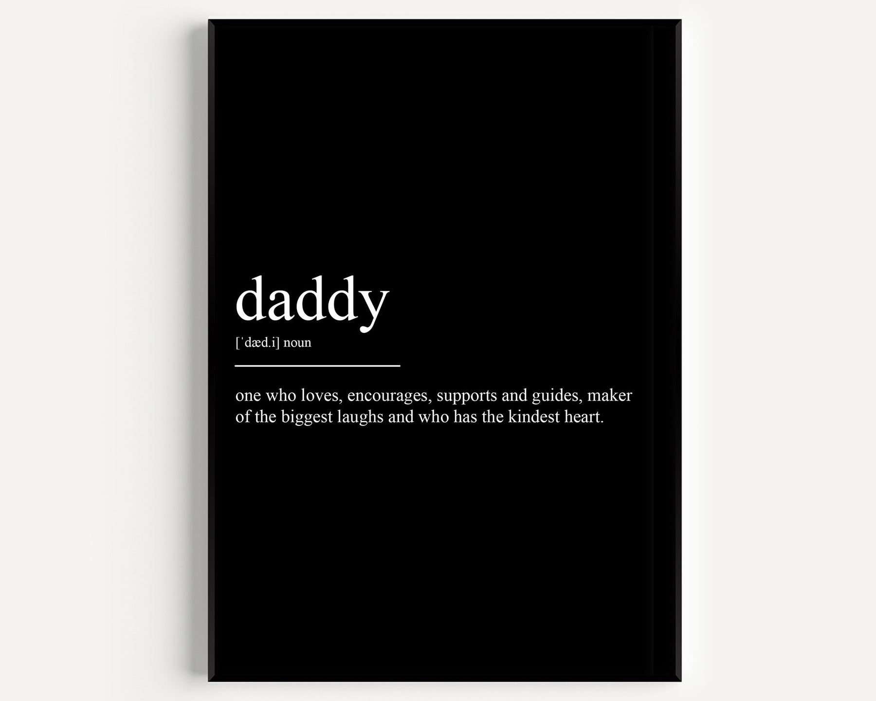Daddy Definition Print - Magic Posters