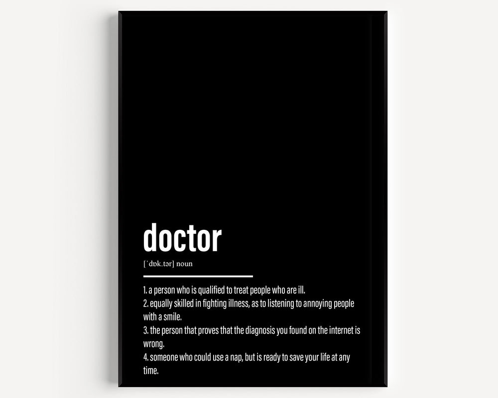 Doctor Definition Print V2 - Magic Posters
