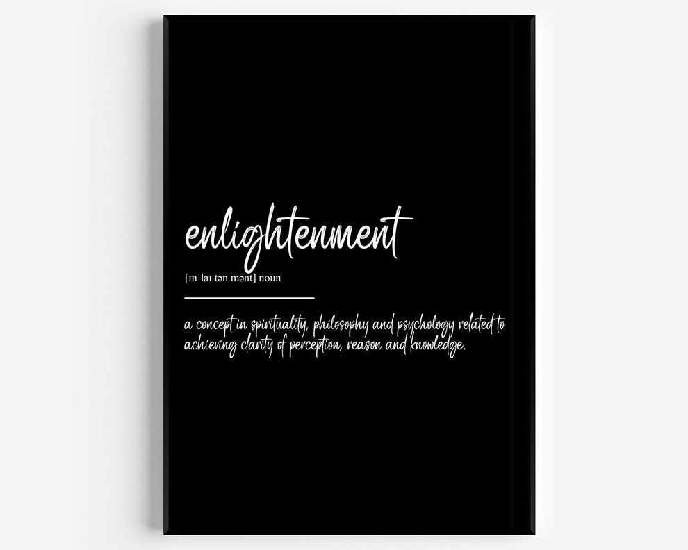 Enlightenment Definition Print - Magic Posters