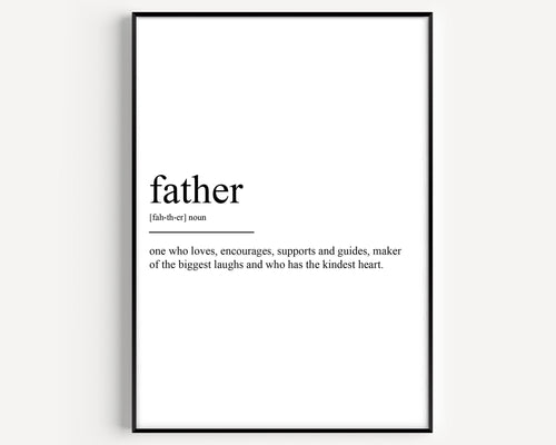 Father Definition Print - Magic Posters