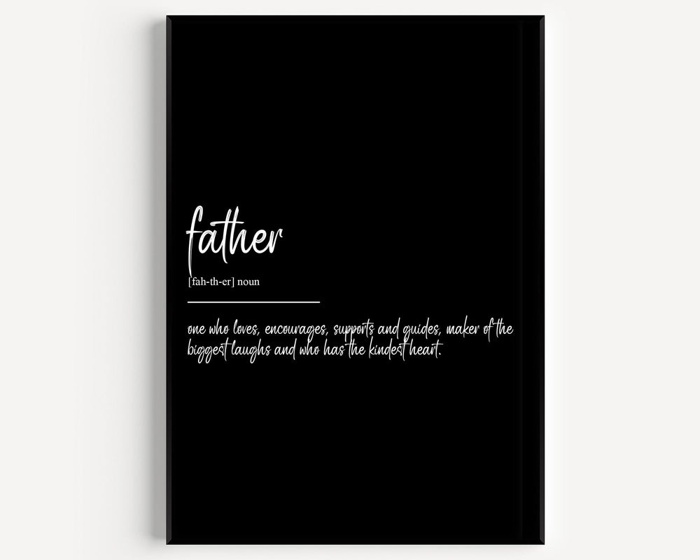 Father Definition Print - Magic Posters