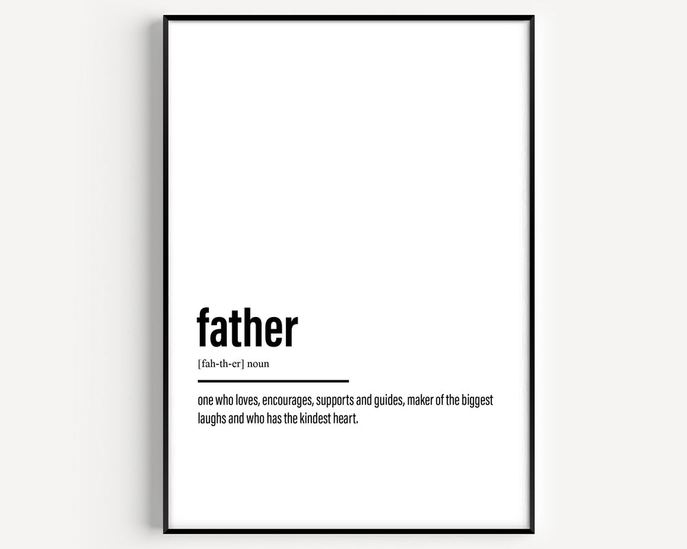 Father Definition Print - Magic Posters