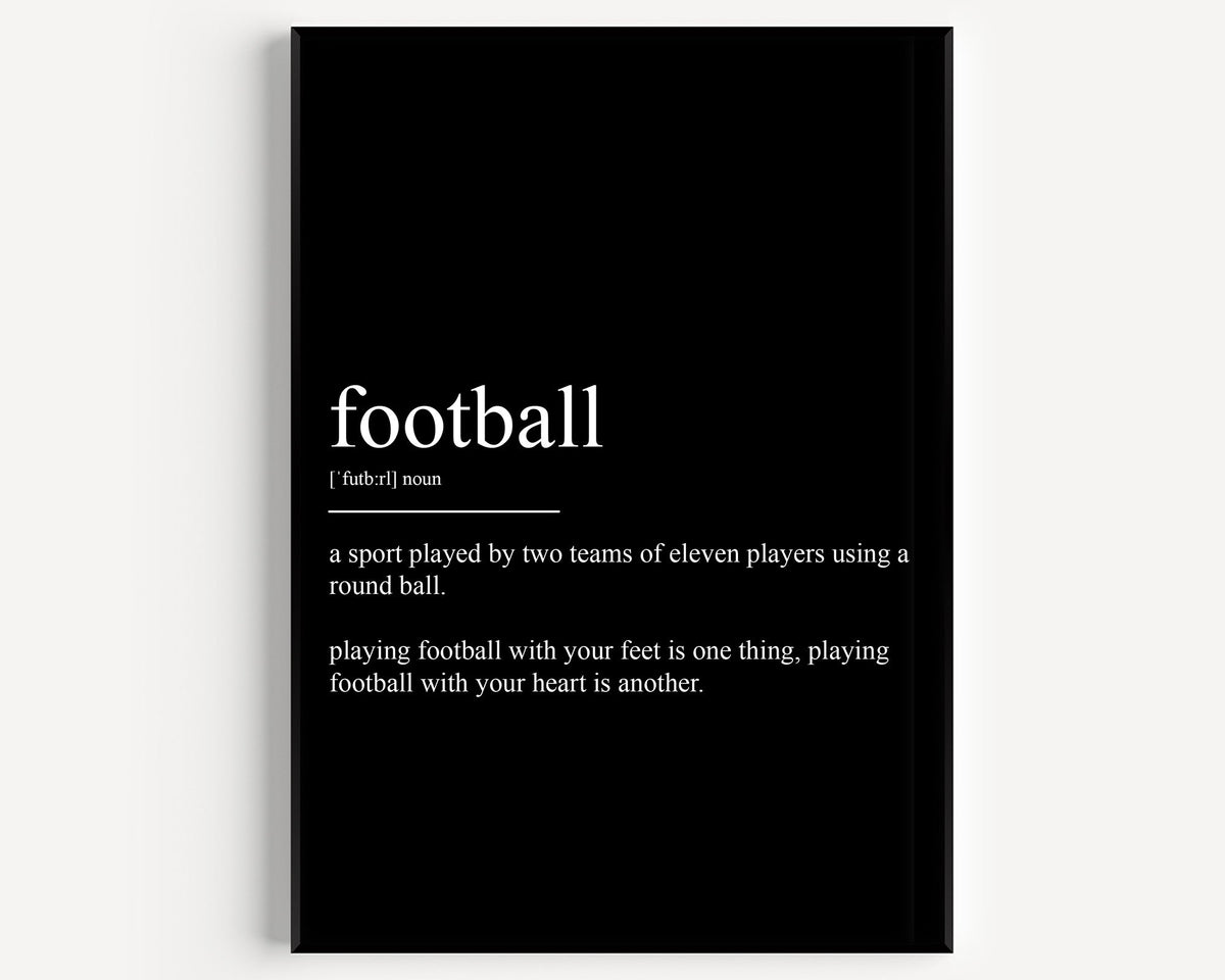 Football Definition Print - Magic Posters