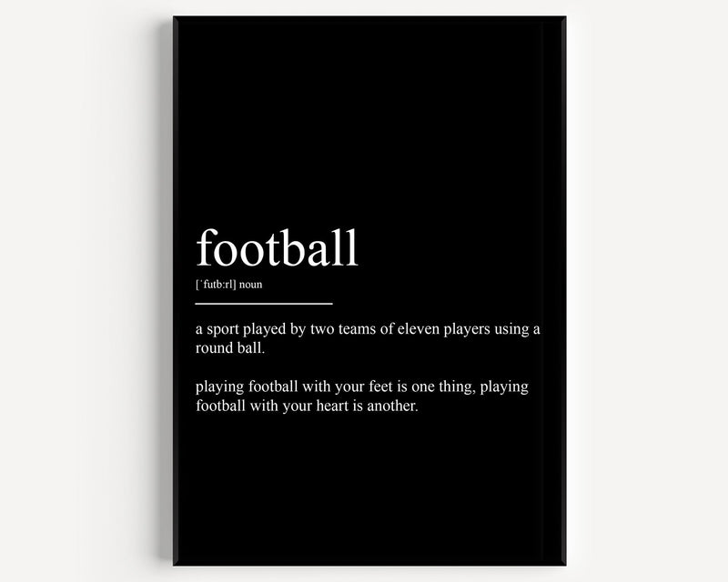 Football Definition Print - Magic Posters