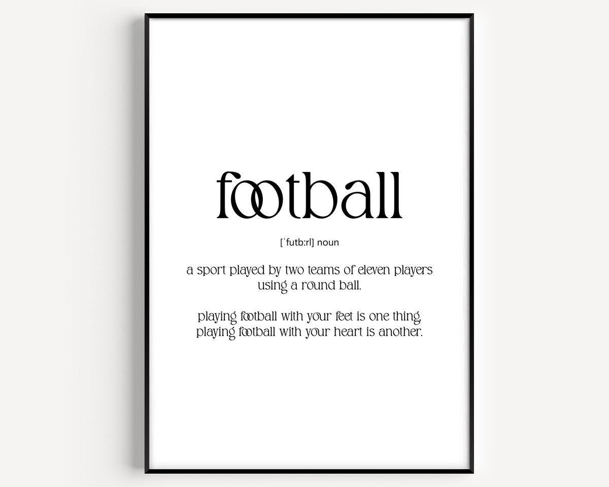 Football Definition Print - Magic Posters