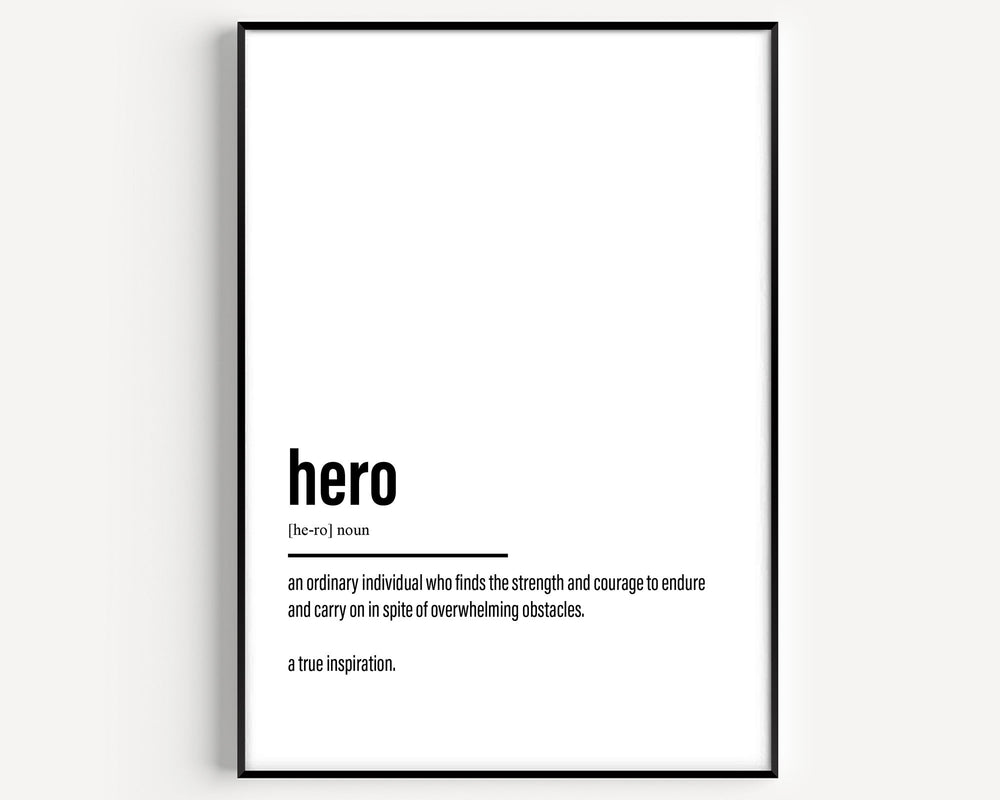 Hero Definition Print - Magic Posters