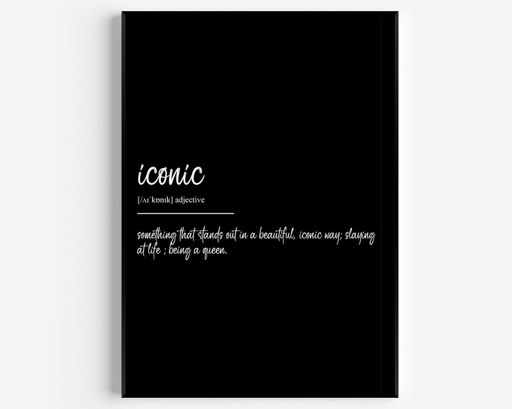 Iconic Definition Print - Magic Posters