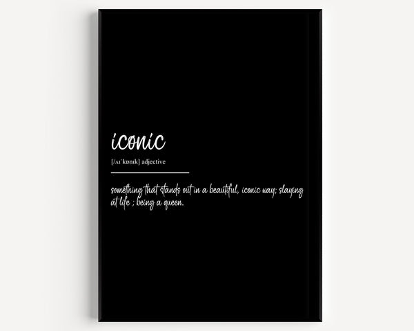 Iconic Definition Print - Magic Posters