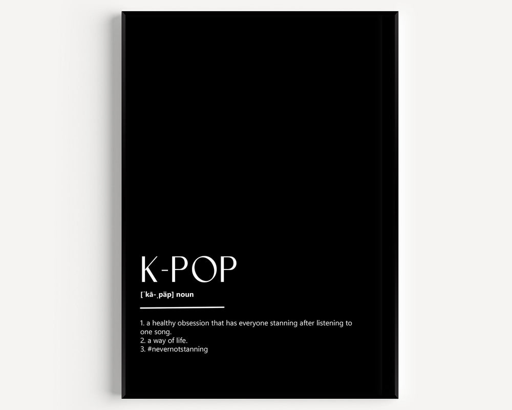 K-pop Definition Print - Magic Posters