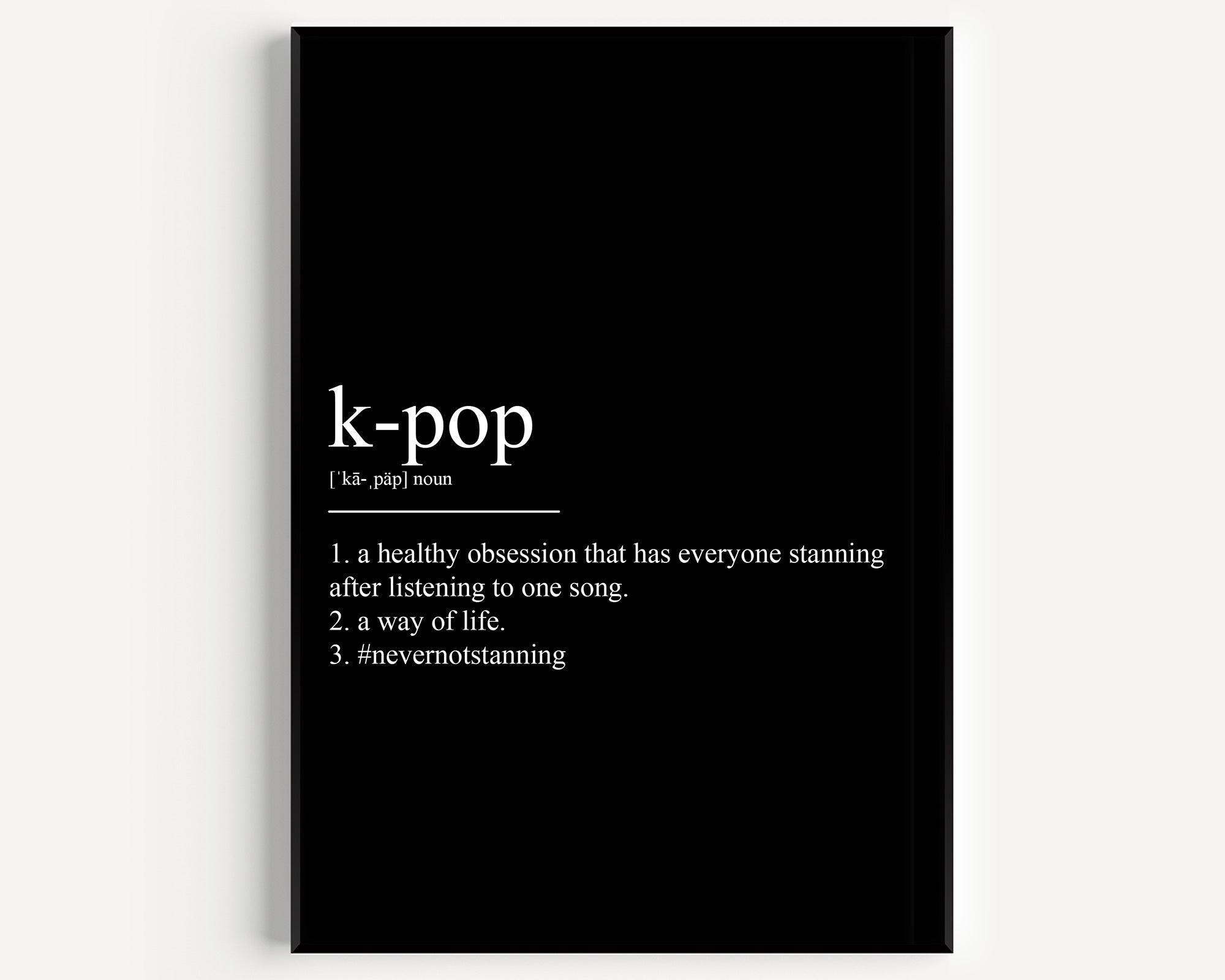 K pop Definition Print Magic Posters K pop Definition Print Magic Posters