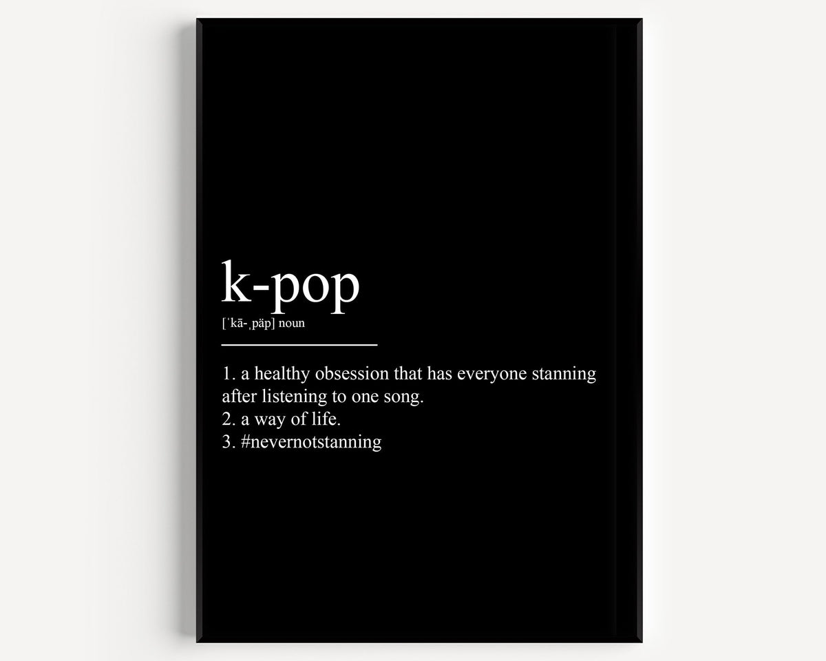 K-pop Definition Print - Magic Posters