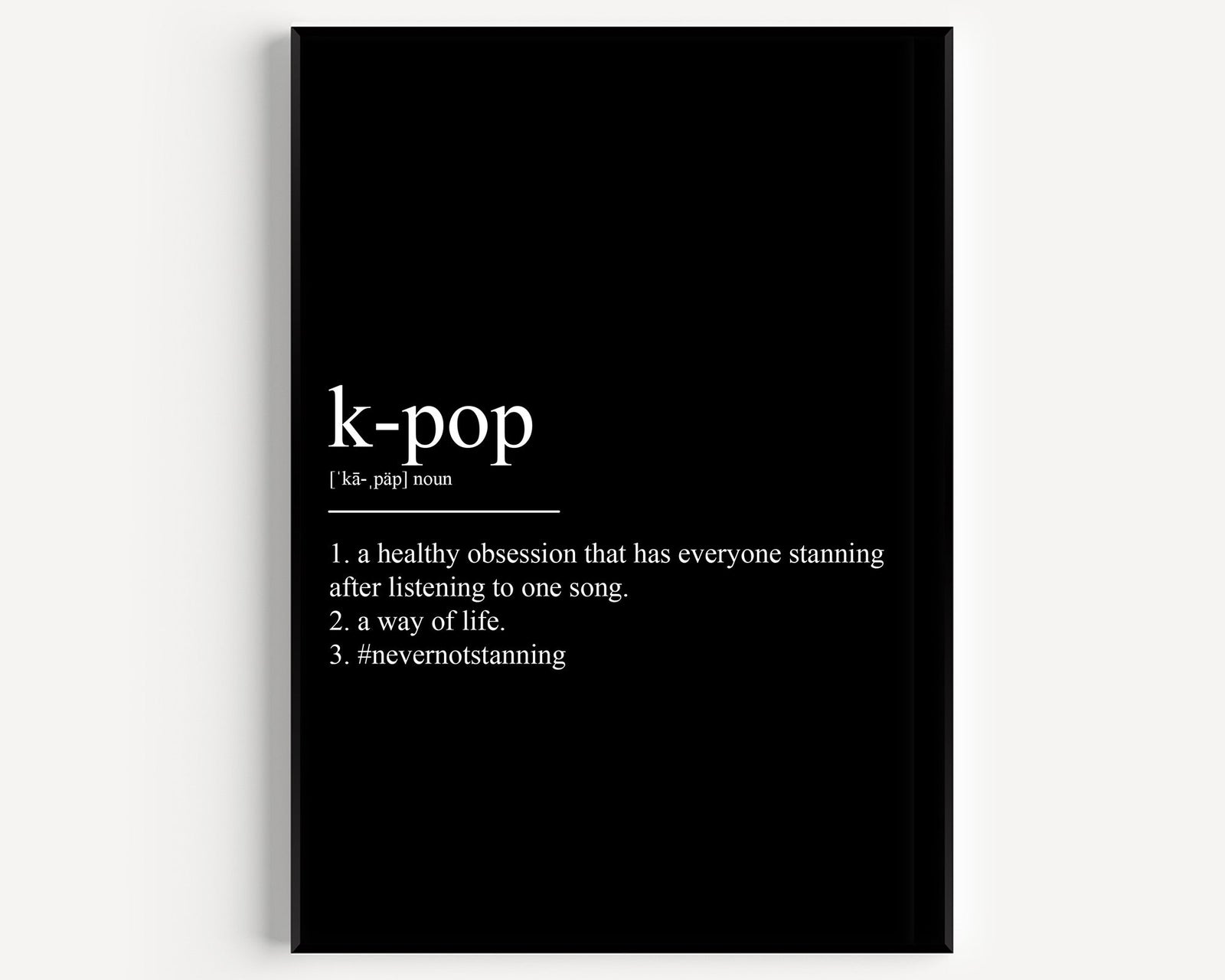 K-pop Definition Print - Magic Posters