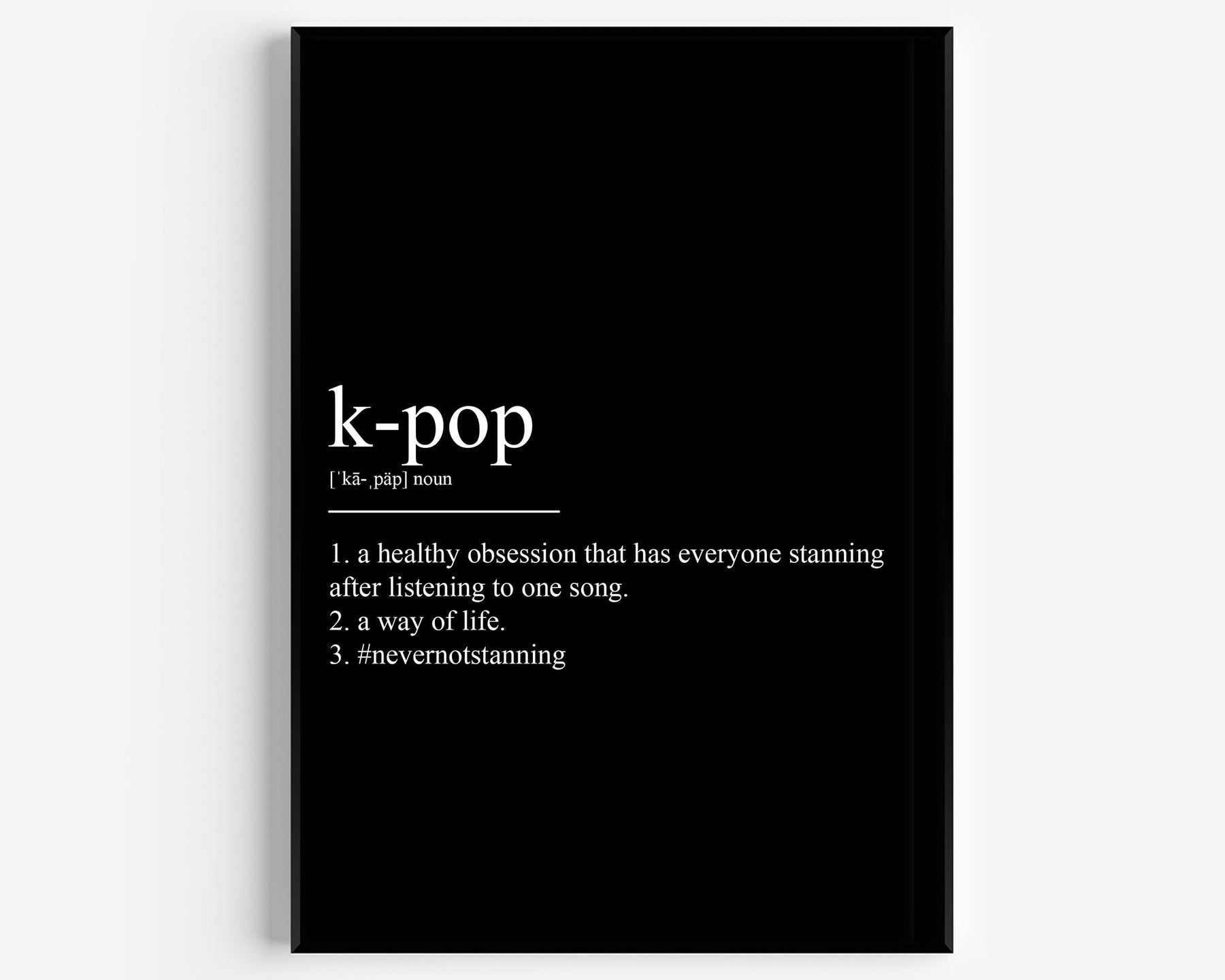 K-pop Definition Print - Magic Posters
