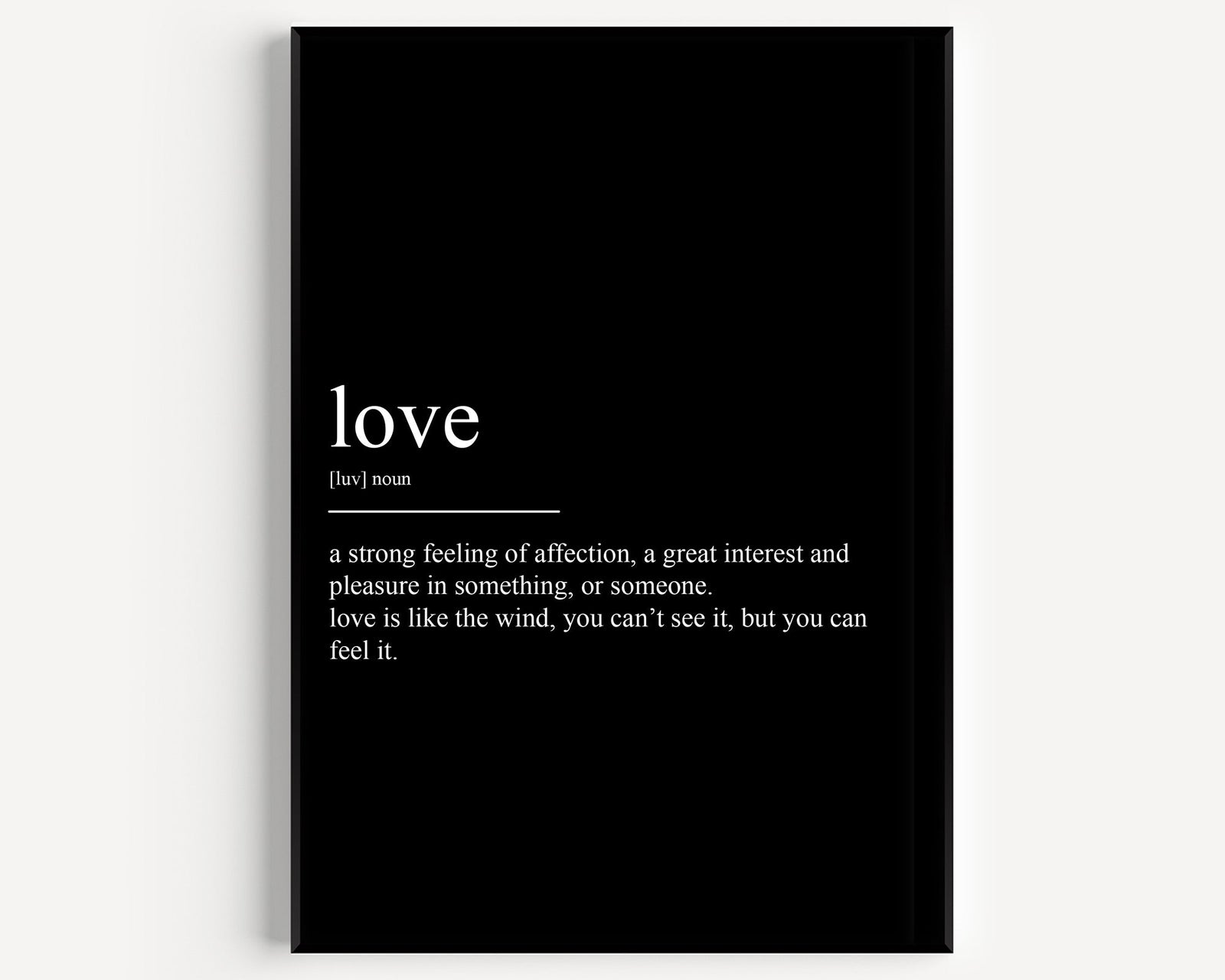 Love Definition Print - Magic Posters