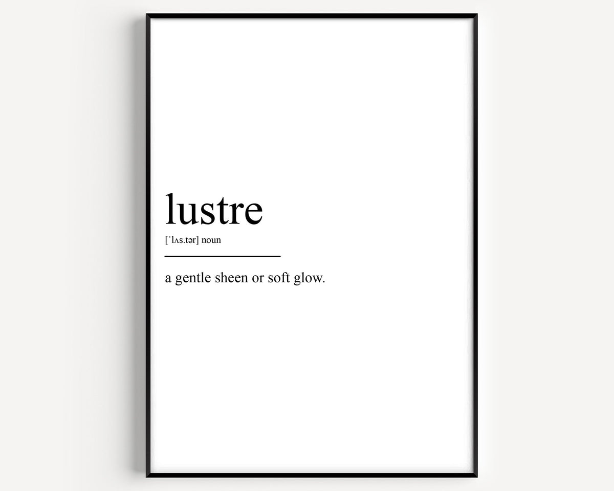 Lustre Definition Print - Magic Posters