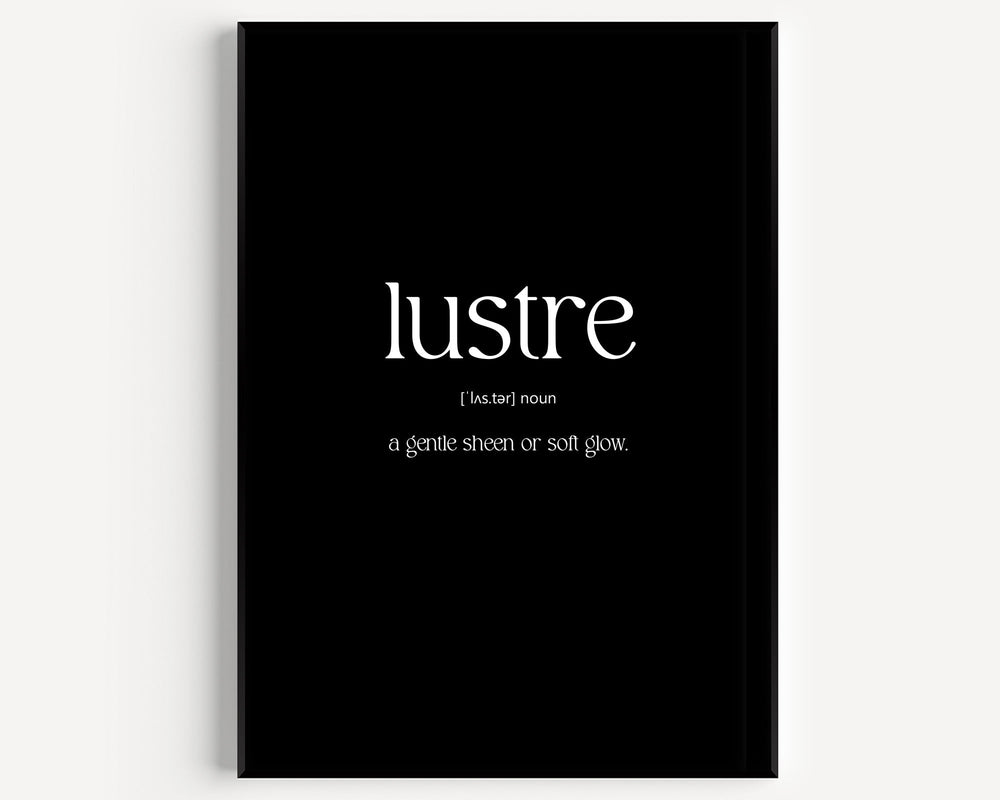Lustre Definition Print - Magic Posters