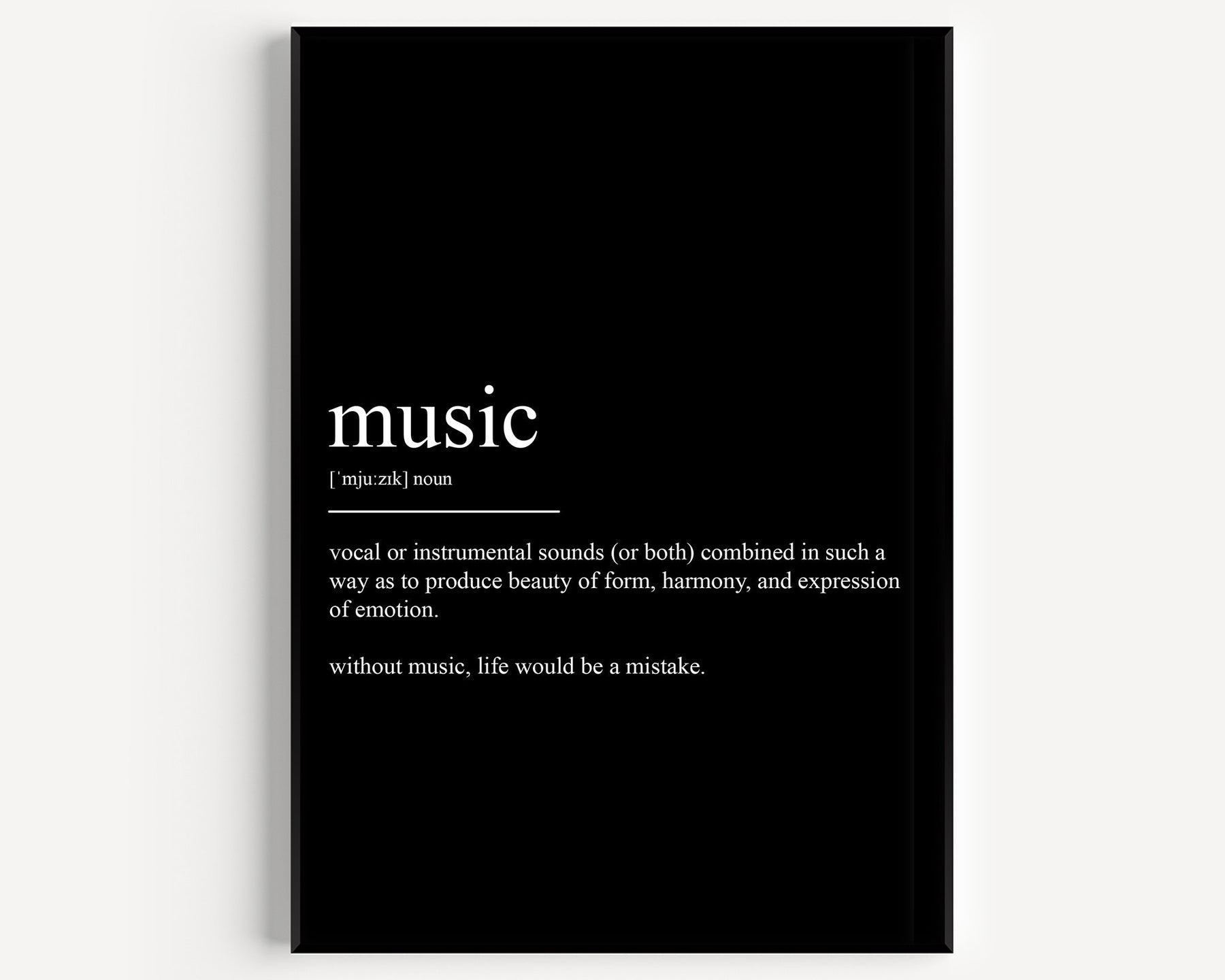 Music Definition Print - Magic Posters