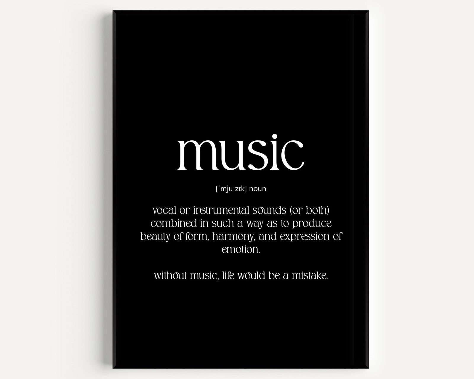 Music Definition Print - Magic Posters
