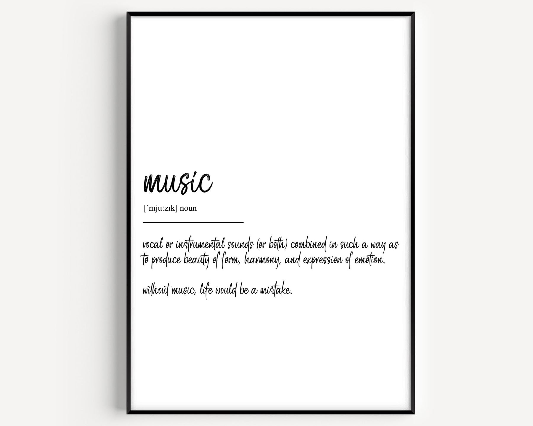 Music Definition Print - Magic Posters
