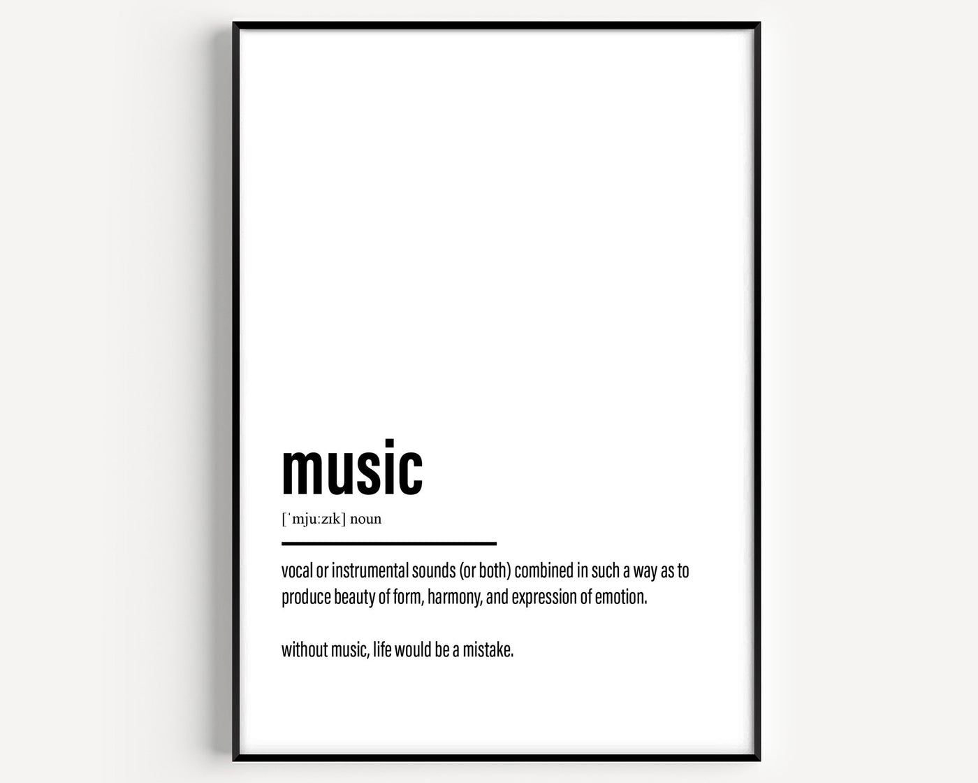 Music Definition Print - Magic Posters