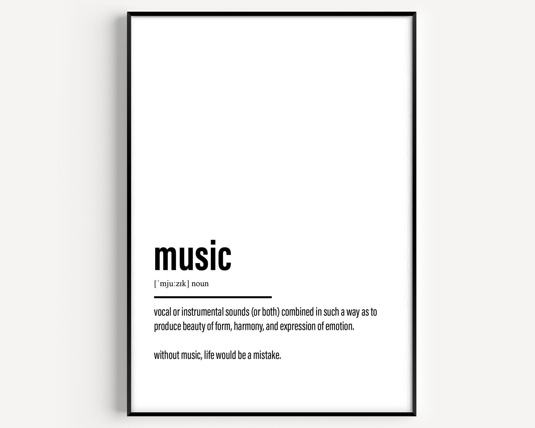 Music Definition Print - Magic Posters