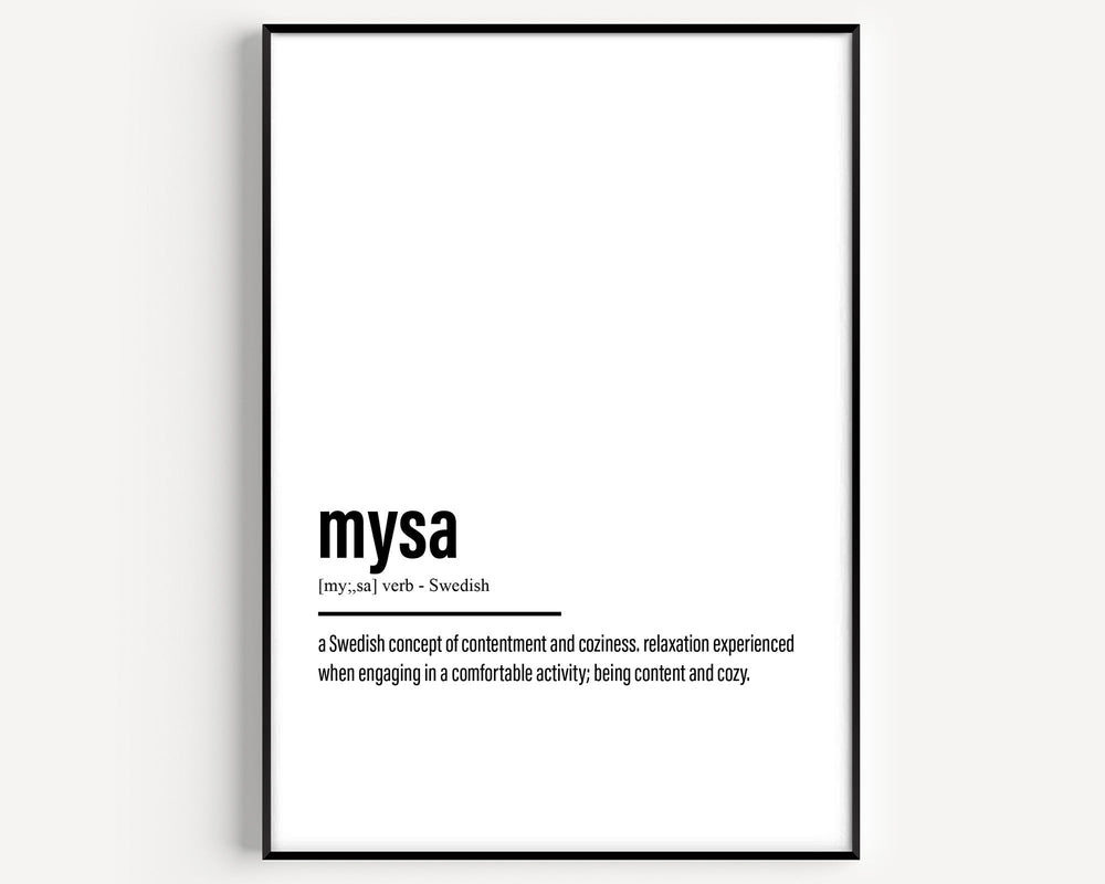 Mysa Definition Print - Magic Posters