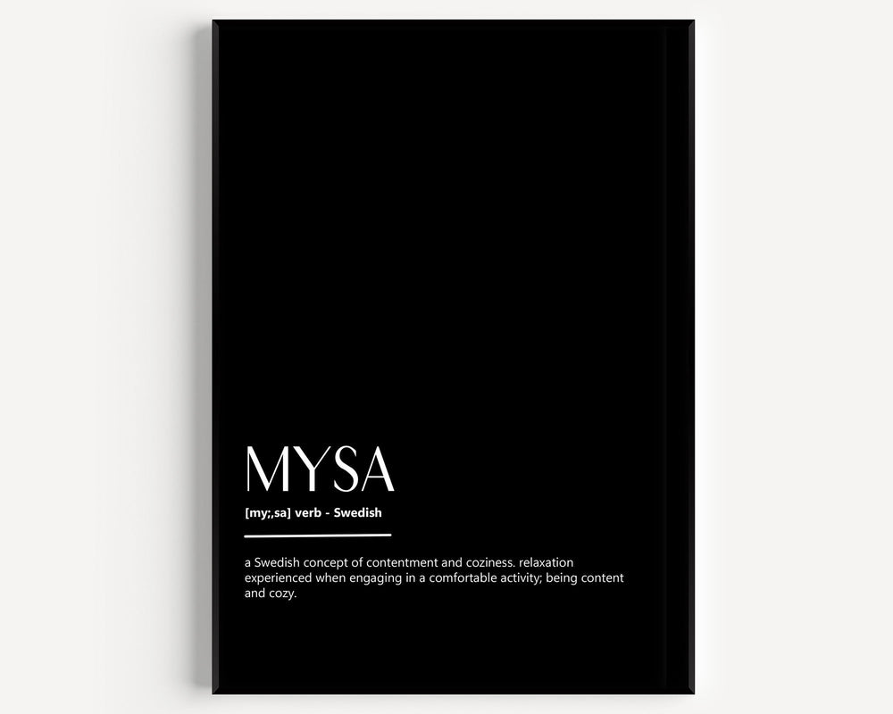 Mysa Definition Print - Magic Posters