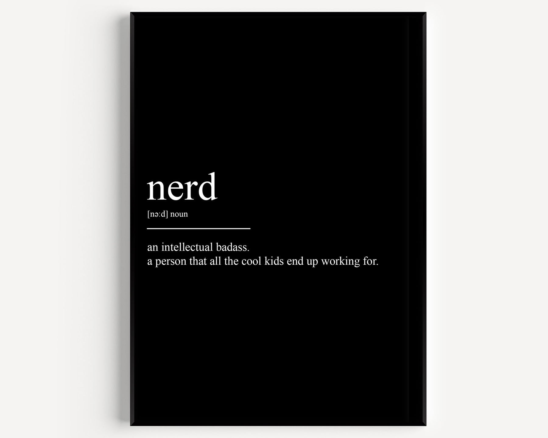 Nerd Definition Print - Magic Posters