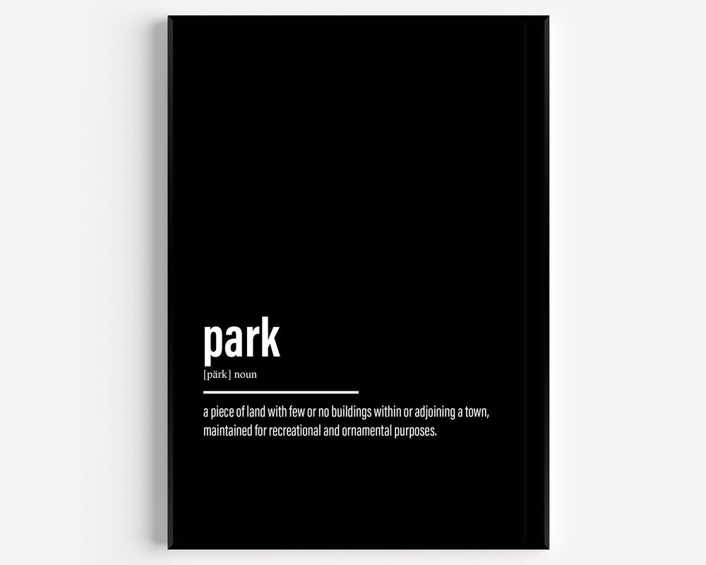 Park Definition Print - Magic Posters