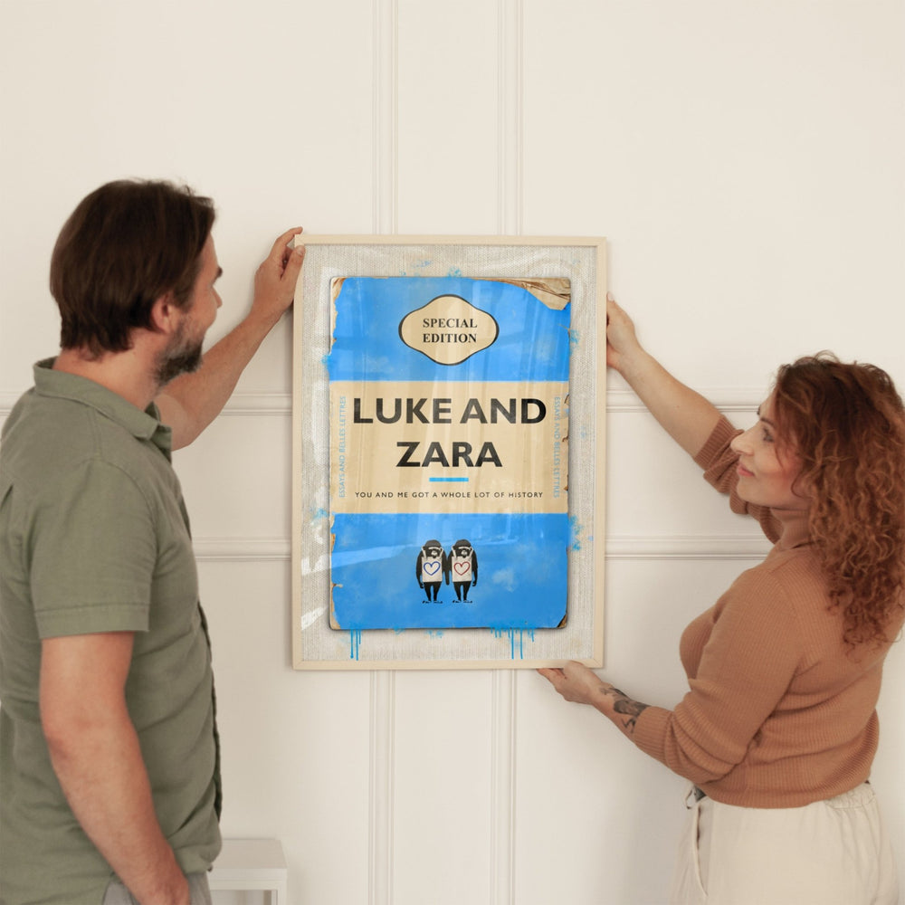 Personalised Book Cover Art Print (Couples Edition) Brand New This Week ...