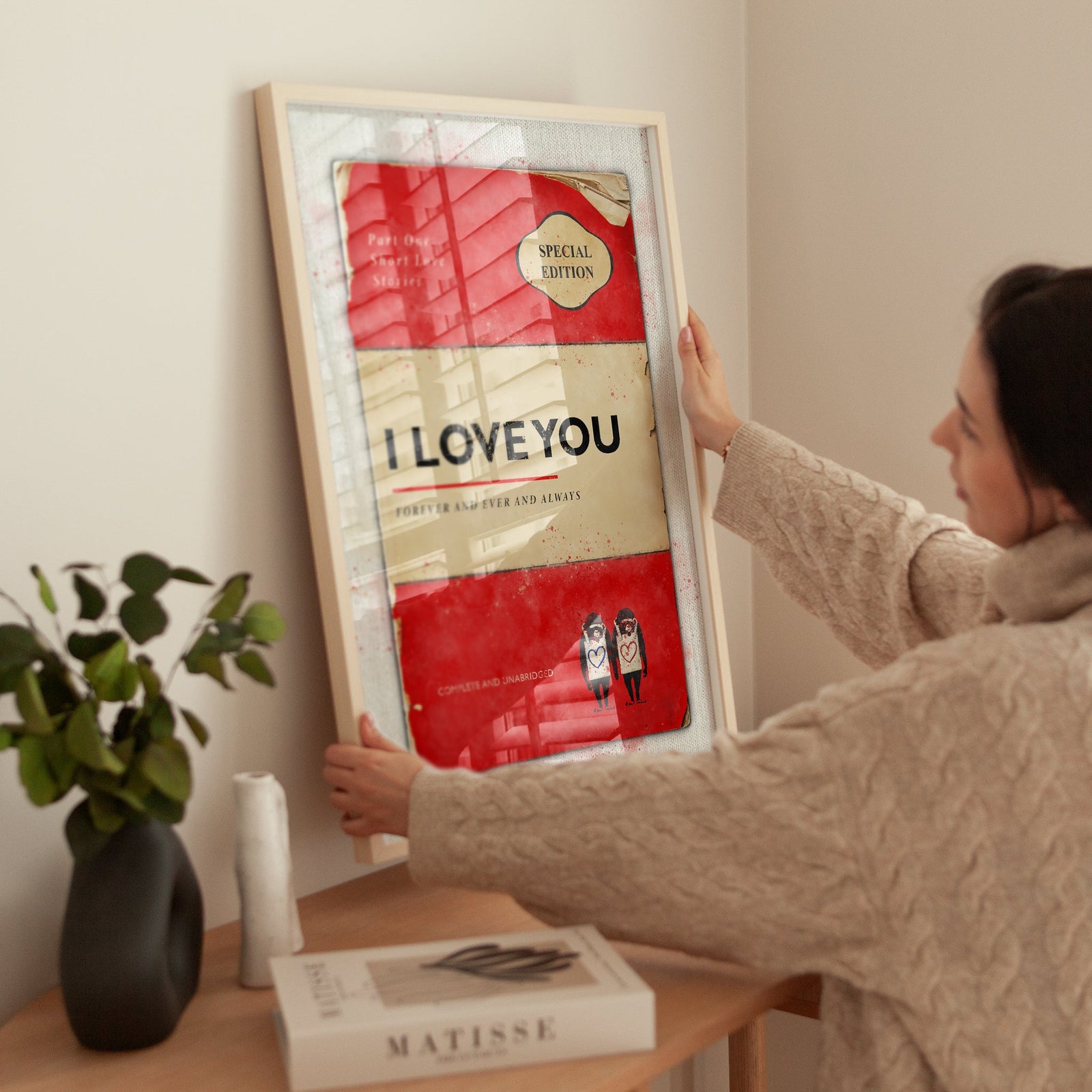 Personalised If You Ever Leave Me Book Cover Art Print - Magic Posters
