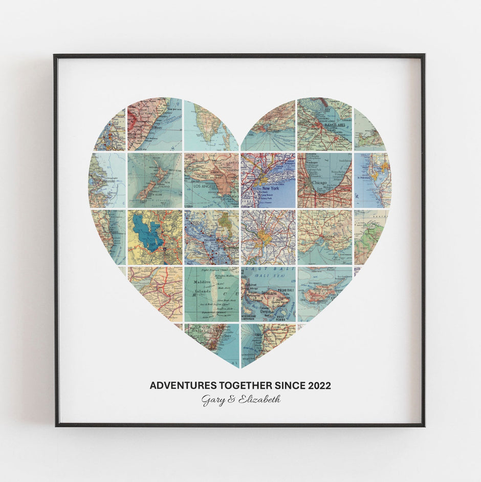 Personalised Travel Map Prints - Magic Posters