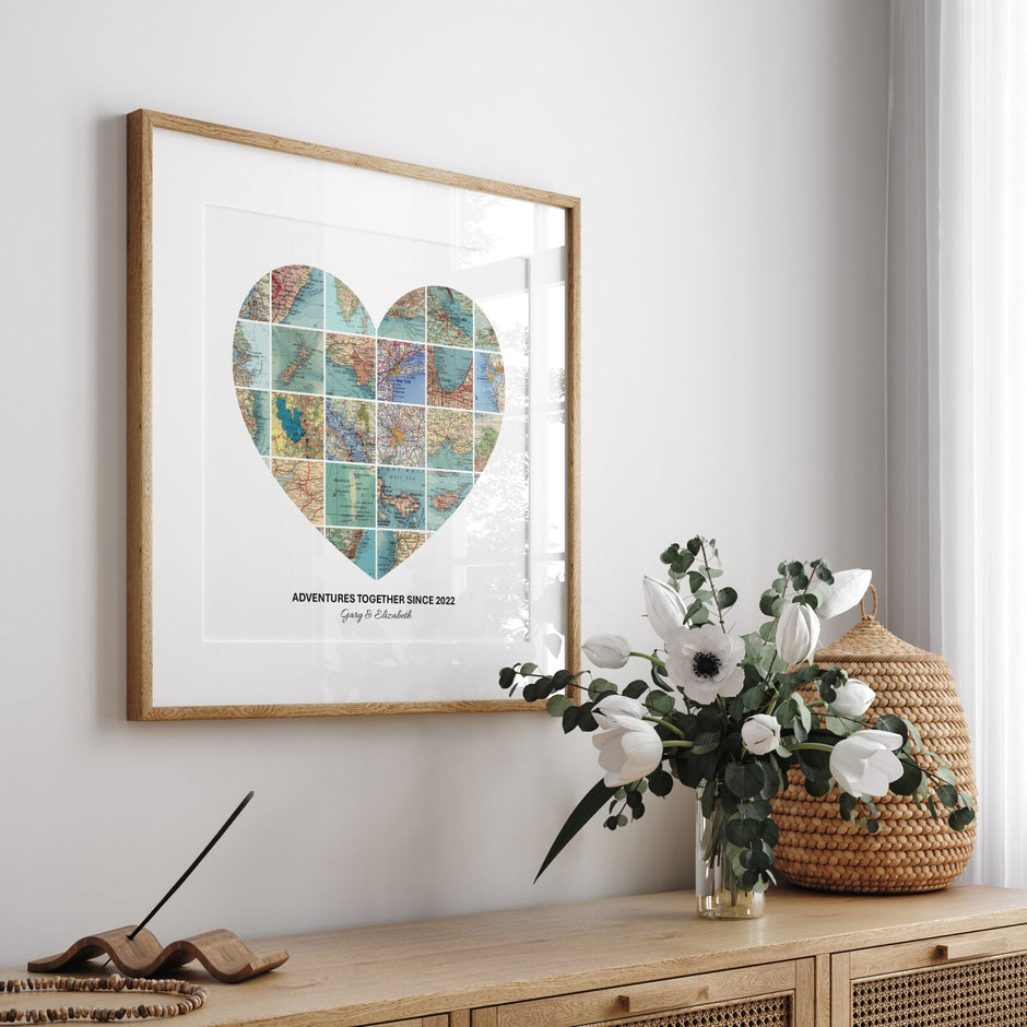 Personalised Travel Map Prints - Magic Posters