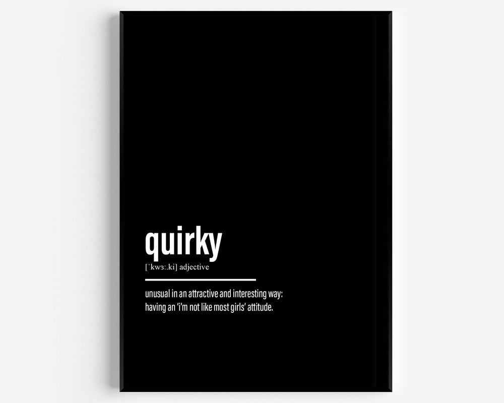 Quirky Definition Print - Magic Posters