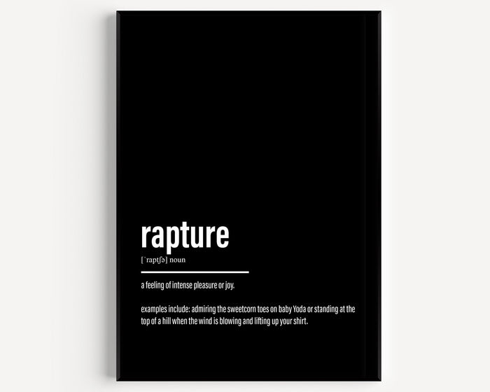 Rapture Definition Print - Magic Posters