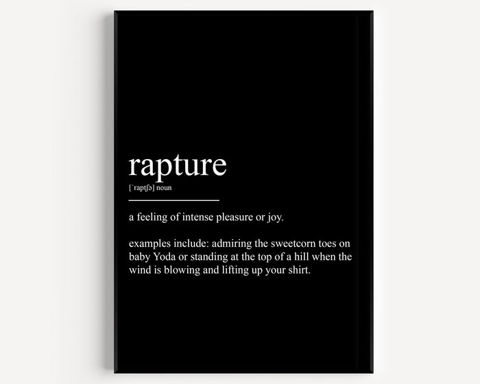 Rapture Definition Print - Magic Posters