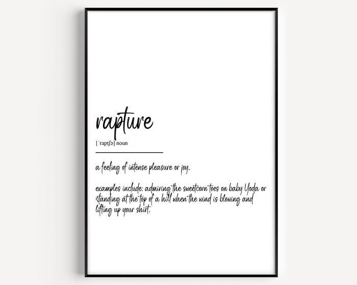 Rapture Definition Print - Magic Posters