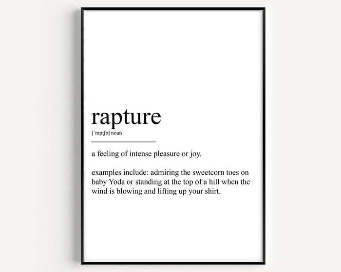 Rapture Definition Print - Magic Posters