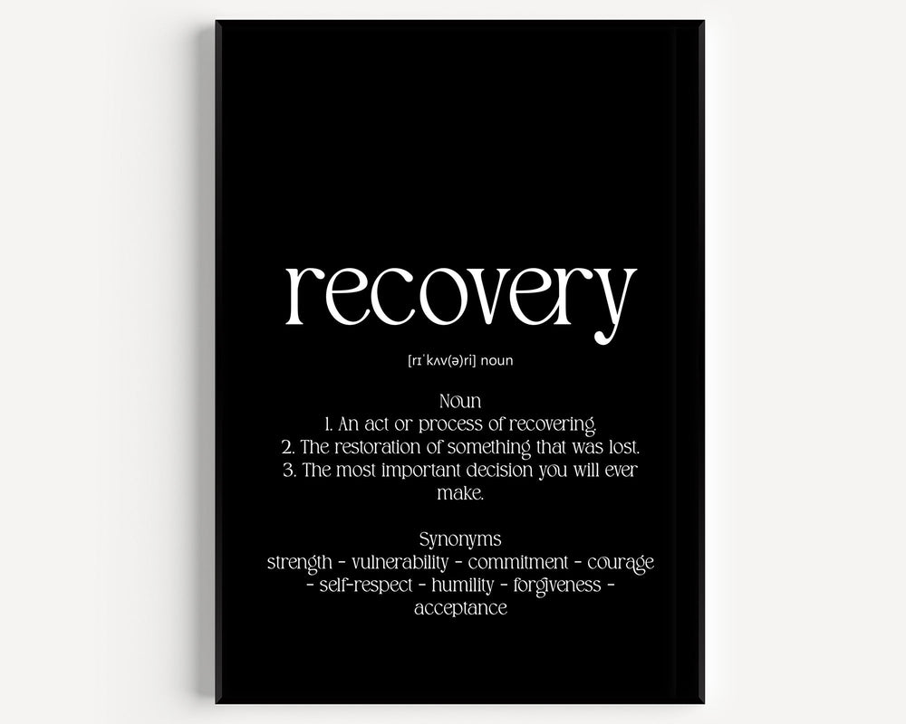 Recovery Definition Print - Magic Posters