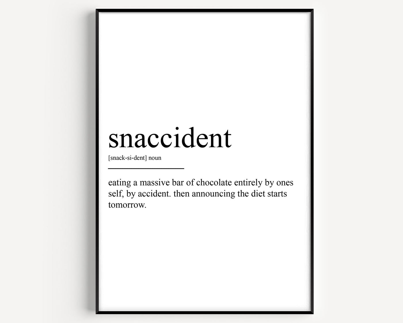 Snaccident Definition Print V3 - Magic Posters