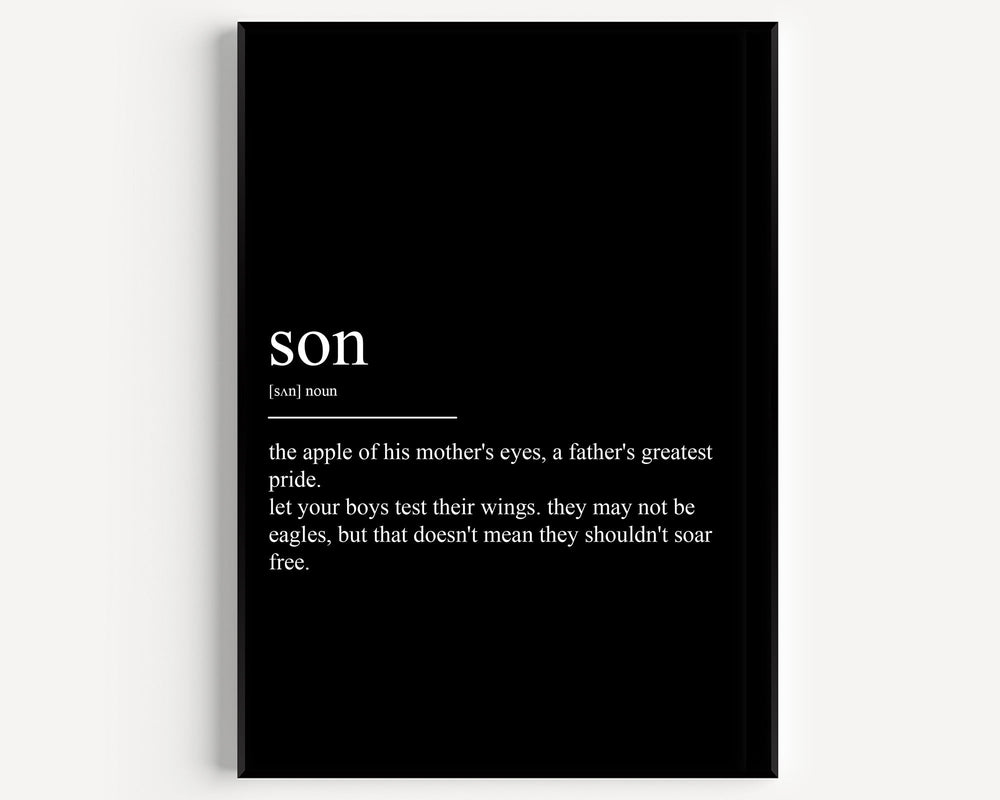 Son Definition Print - Magic Posters