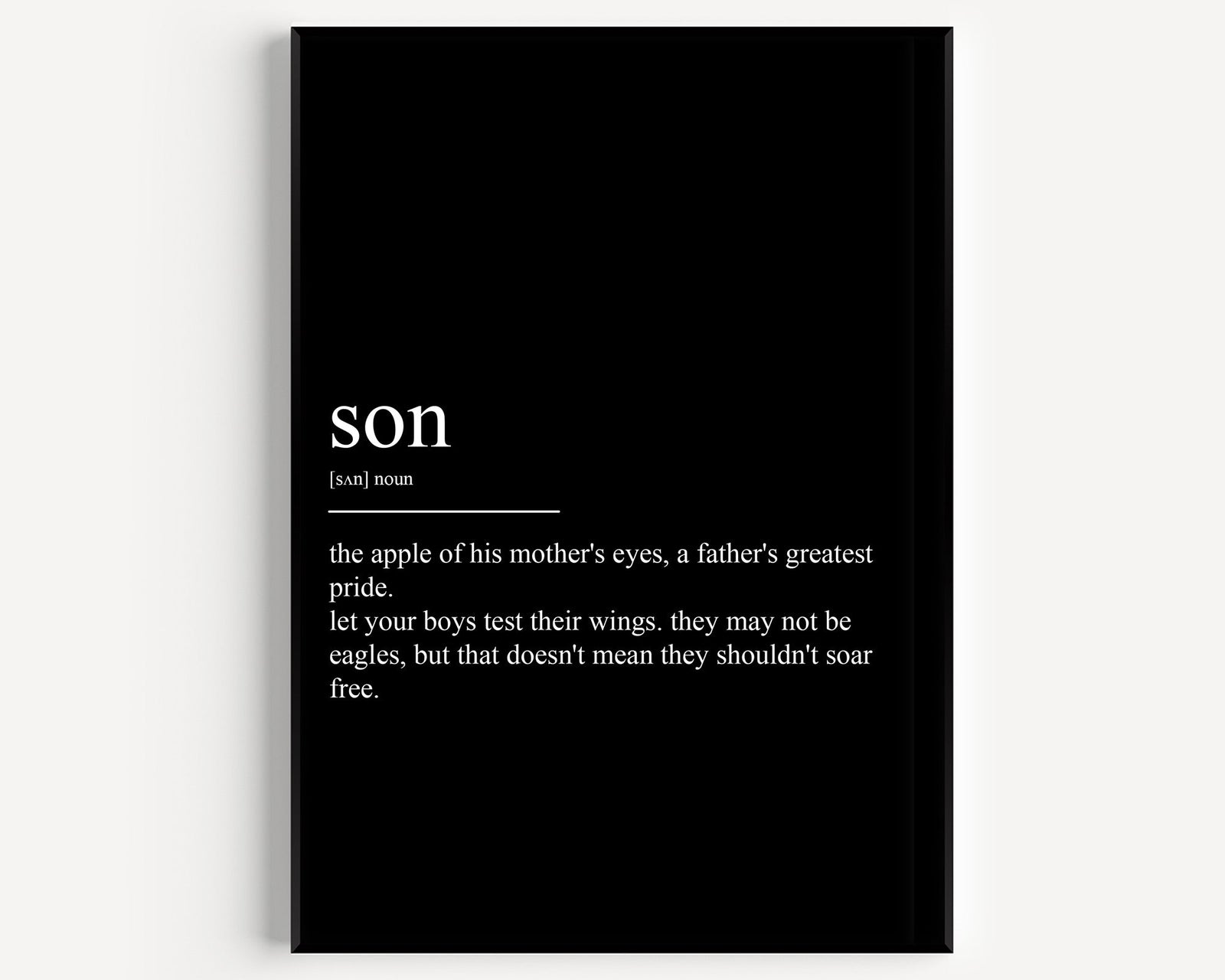Son Definition Print - Magic Posters