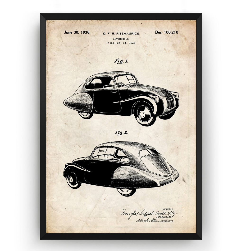 Steyr 50 1936 Patent Print - Magic Posters