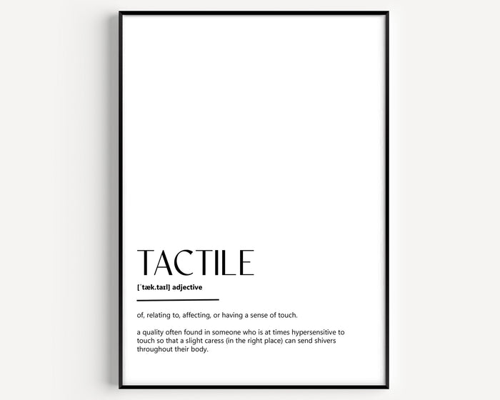 Tactile Definition Print - Magic Posters