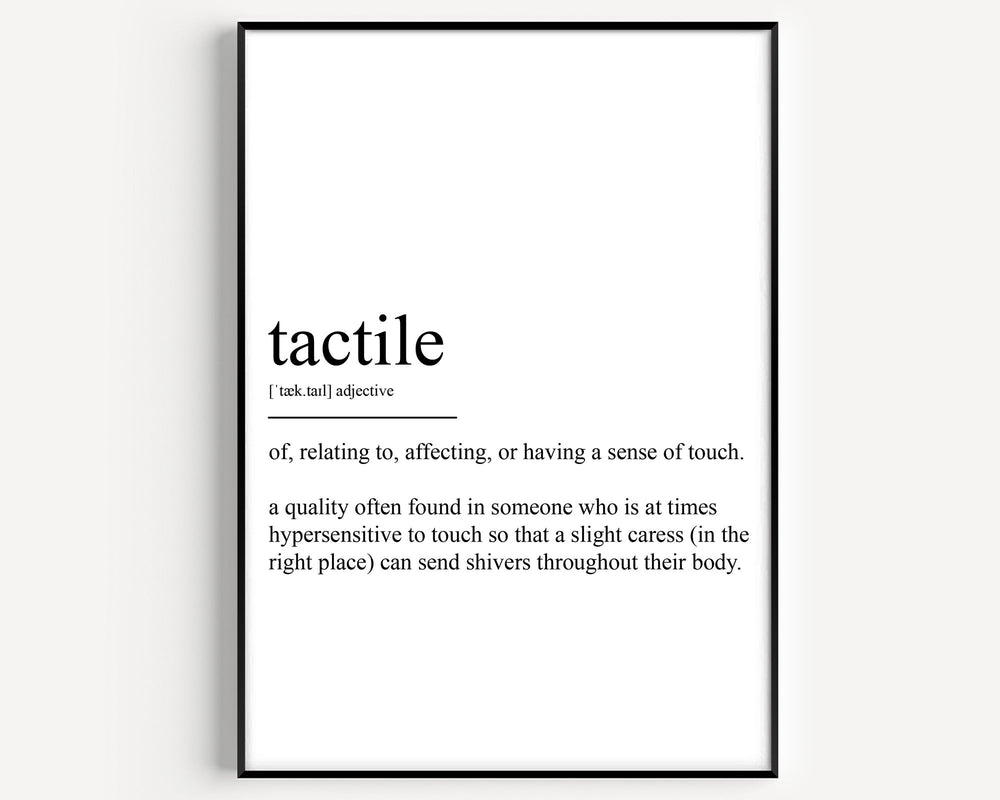 Tactile Definition Print - Magic Posters