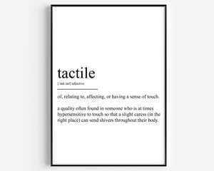 Tactile Definition Print - Magic Posters